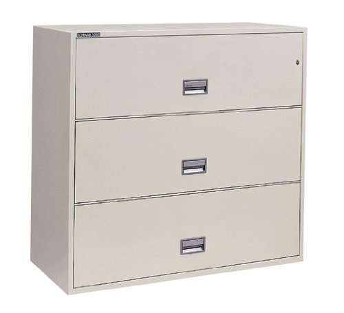 SentrySafe 3HD43-5000 Steel Gray Lateral 3 drawer 43 Inch wide lateral ...