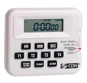 Amazon.com: CDN PT1A Digital Timer/Clock 4 Event Programmable: Timer ...