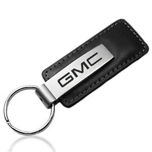 Amazon.com: GMC Logo Black Leather Key Chain: Automotive
