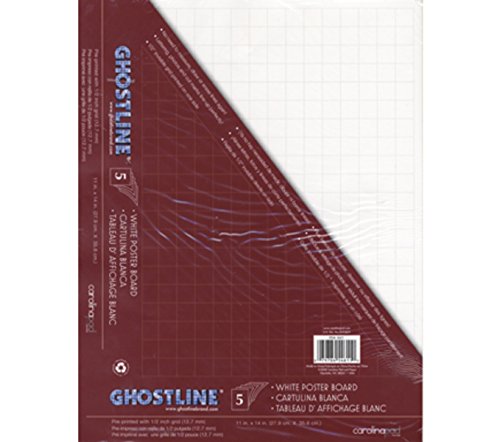 11" x 14" Ghostline Poster Board ~ 5 White Sheets ~ The Original ...