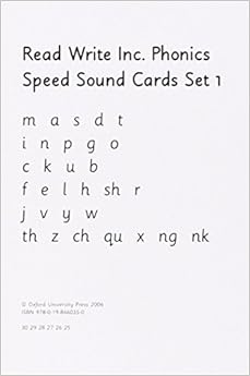 Read Write Inc.: Set 1: Speed Sound Cards: Gill Munton: 9780198460350 ...