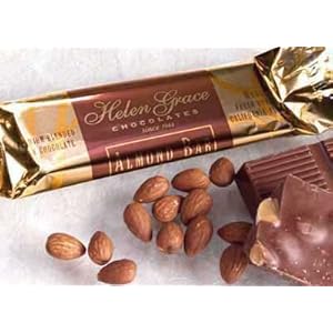 Helen Grace Chocolates, Milk Chocolate Almond Bars 1.6 oz., Case of 48