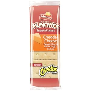 Frito Lay Munchies Cheetos Cheddar Cheese on Gold Toast Crackers, 1 ...