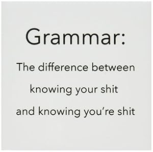 Amazon.com: 3dRose Ct_107347_1 Grammar The Difference Between Knowing ...