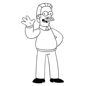 Flanders Ned Sketchok Step Draw Sketch Coloring Page