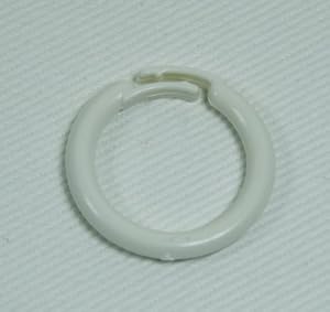 Amazon.com - White Plastic Split Rings for Shades & Valances, Large, 25 ...
