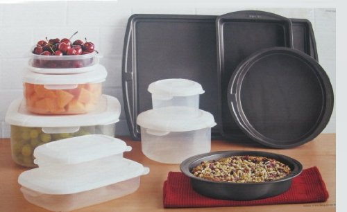 ^Offer^ Chefmate 18 Piece Baking and Food Storage Set | Bakeware Sets