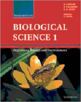 Amazon.com: Biological Science 1: Organisms, Energy and Environment ...