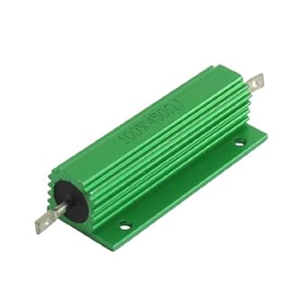 Green Aluminium Housed Wirewound Power Resistor 100W 450 Ohm: Single ...