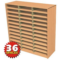 36 Space Pigeon Hole Unit Paper Storage Pigeon Hole Unit: Amazon.co.uk ...