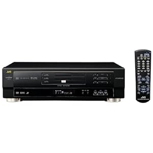 JVC XVM50BK 3-Disc Triple Tray DVD Player, Black
