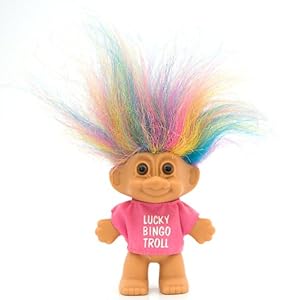Amazon.com: My Lucky RAINBOW Mini Bingo Troll Doll: Toys & Games