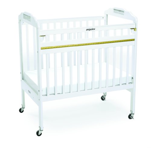 Angeles Drop-Gate Crib, White | Baby Products