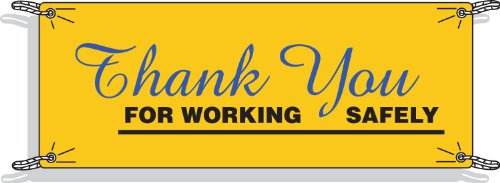 Brady 50911 3-1/2' Height, 10' Width, Vinyl, Black And Blue On Gold ...