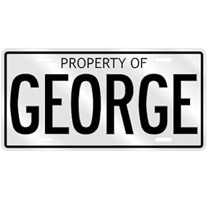 Amazon.com - NEW " PROPERTY OF GEORGE " LICENSE PLATE SIGN NAME ...