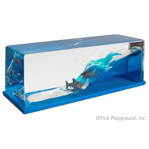 Wave Paperweight Sharks - FindGift.com