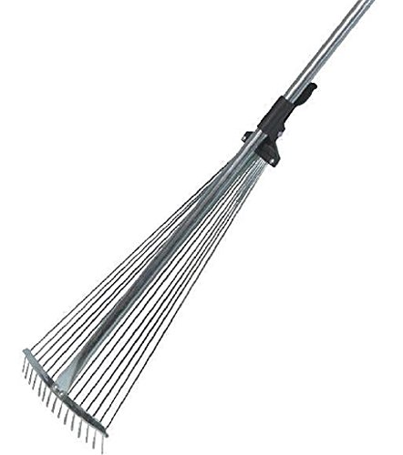 Lawn Adjustable Rake Telescopic Handle Garden Tool Compact Expandable ...