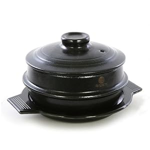 Amazon.com | Korean DOLSOT with Lid Stone Bowl Stone Pot Hot Pot ...