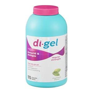 Amazon.com : Di-gel Antacid and Antigas Chewable Tablets Regular ...