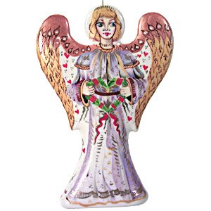 Hand-Painted Porcelain Angel - FindGift.com