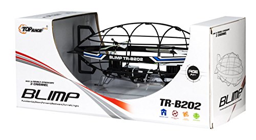 Top Race® 3 Channel Indoor RC Remote Control Blimp Airplane Drone RTF ...