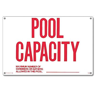 Onlinepoolshop.com : Poolmaster 40361 Pool Capacity Sign for ...