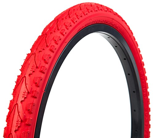 Kenda Tires K838 Commuter/Cruiser/Hybrid Bicycle Tires, Red, 26-Inch x ...