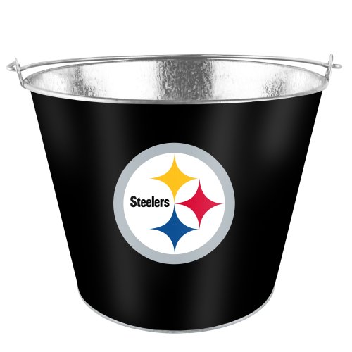 NFL Pittsburgh Steelers Full Wrap Metal Bucket, 5-Quart - Want It All