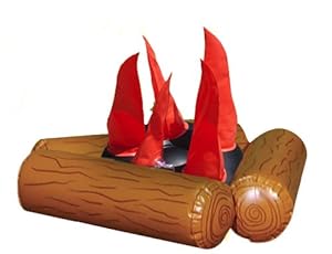 Amazon.com: Kids Adventure Camping Inflatable Fire Pit, Brown: Toys & Games