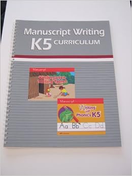A Beka Manuscript Writing K5 Curriculum: A Beka Books: Amazon.com: Books