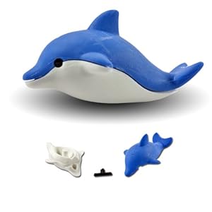 cute blue dolphin eraser from Japan by Iwako: Amazon.co.uk: Toys & Games