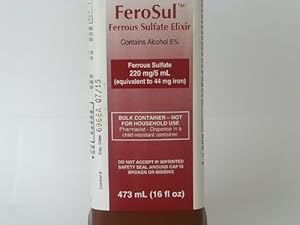 Amazon.com: FeroSul Ferrous Sulfate Elixir 220mg/5ml 16oz.: Health ...