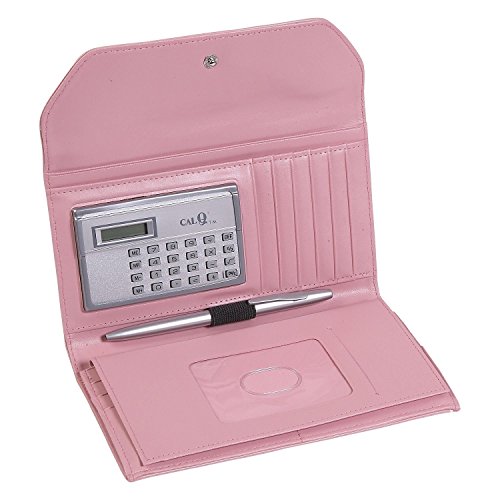 Checkbook Wallet with Calculator by Buxton (Burgundy) Apparel ...