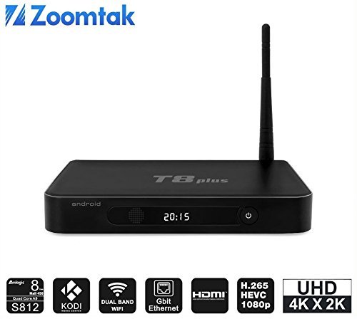 NEW 2016 Zoomtak T8H 2GB Android TV Box Amlogic s905 Quadcore 64 bit ...