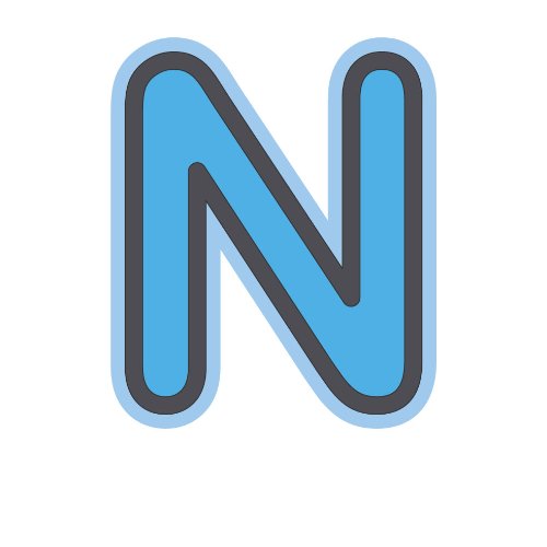 Consigue Bebemon BB098 - Letra decorativa, N azul por Bebemon ...