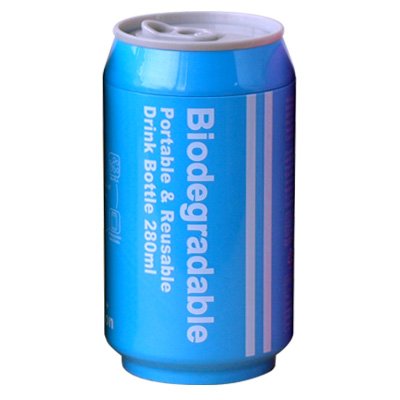 缶の形をしたタンブラー「Biodegradable 」 – no theme.