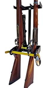 Amazon.com: 3 Gun - Locking Metal Gun Rack - Vertical Floor & Wall ...