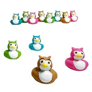 Amazon.com: Owl Rubber Duckys - 12 pc: Toys & Games