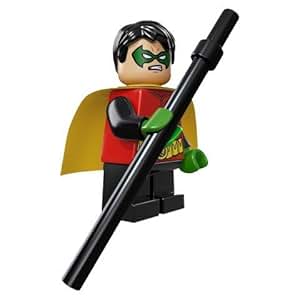 Amazon.com: LEGO Robin minifigure, from DC Comics Super Heroes set ...