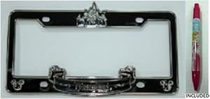 Amazon.com: Disneyland Castle Chrome License Plate Frame - Disney Parks ...