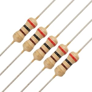 50 x Resistors 200 ohm OHMS 1/4W 250V 5% Carbon Film: Single Resistors ...