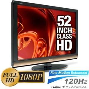 Black Friday Sharp LC52E77U 52-Inch 1080p 120Hz LCD HDTV, Black