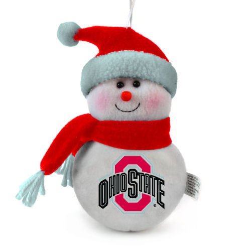 Ohio State Buckeyes Plush Snowman - FindGift.com