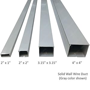 Amazon.com: 2" x 2" Electriduct Solid Wall Wire Duct - 12 Sticks (Half ...