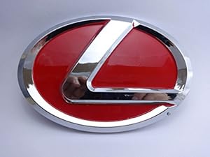 Red Lexus Emblem Badge Car Accessories with Chrome effect and 3M ...