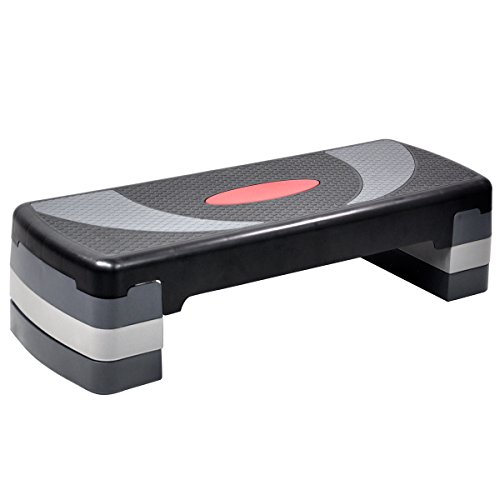Popamazing Aerobic Stepper Adjustable 3 Level Non Slip Yoga Fitness ...