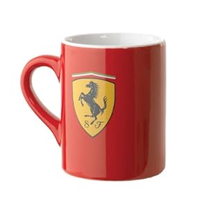 Amazon.com | Ferrari Red Ceramic Coffee Mug: Coffee Cups & Mugs