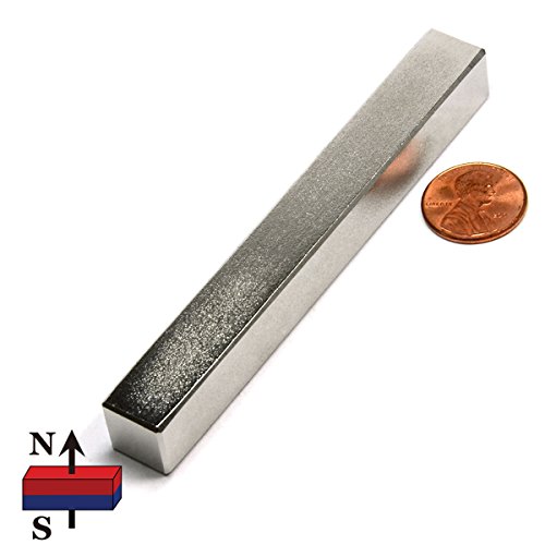 CMS Magnetics® 4" Long Bar Neodymium Magnet Grade N45 4x1/2x1/2" One Ct ...