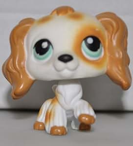 Amazon.com: Spaniel #344 (White, Tan Patches, Blue Eyes) Littlest Pet ...