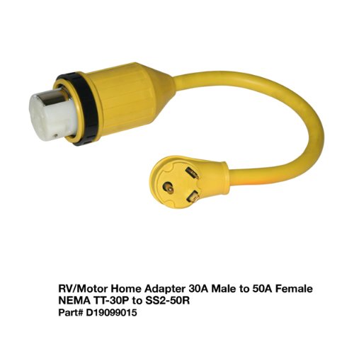 ++Milspec Direct 10-Gauge STW RV/Motorhome Adapter, 30 Amp Male RV Plug ...